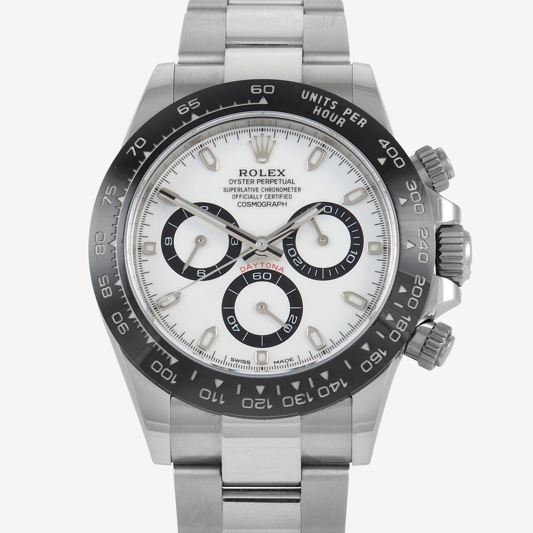 Rolex Daytona White Dial Steel Bracelet UES-554 - Winder